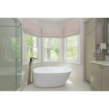 Valley Acrylic Ltd. Justinian 58.7'' x 29.38'' Freestanding Soaking ...
