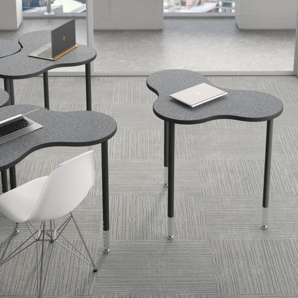 MooreCo 5 Student Hierarchy Shapes Collaborative Student Desk Chair ...