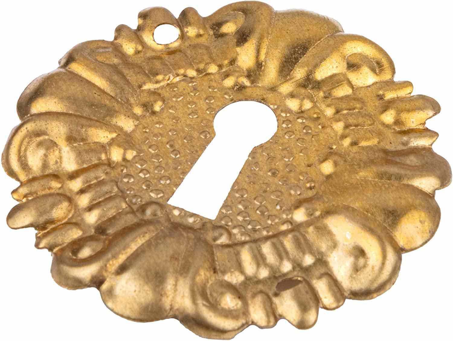 UNIQANTIQ HARDWARE SUPPLY Round Stamped Brass Keyhole Cover | Wayfair