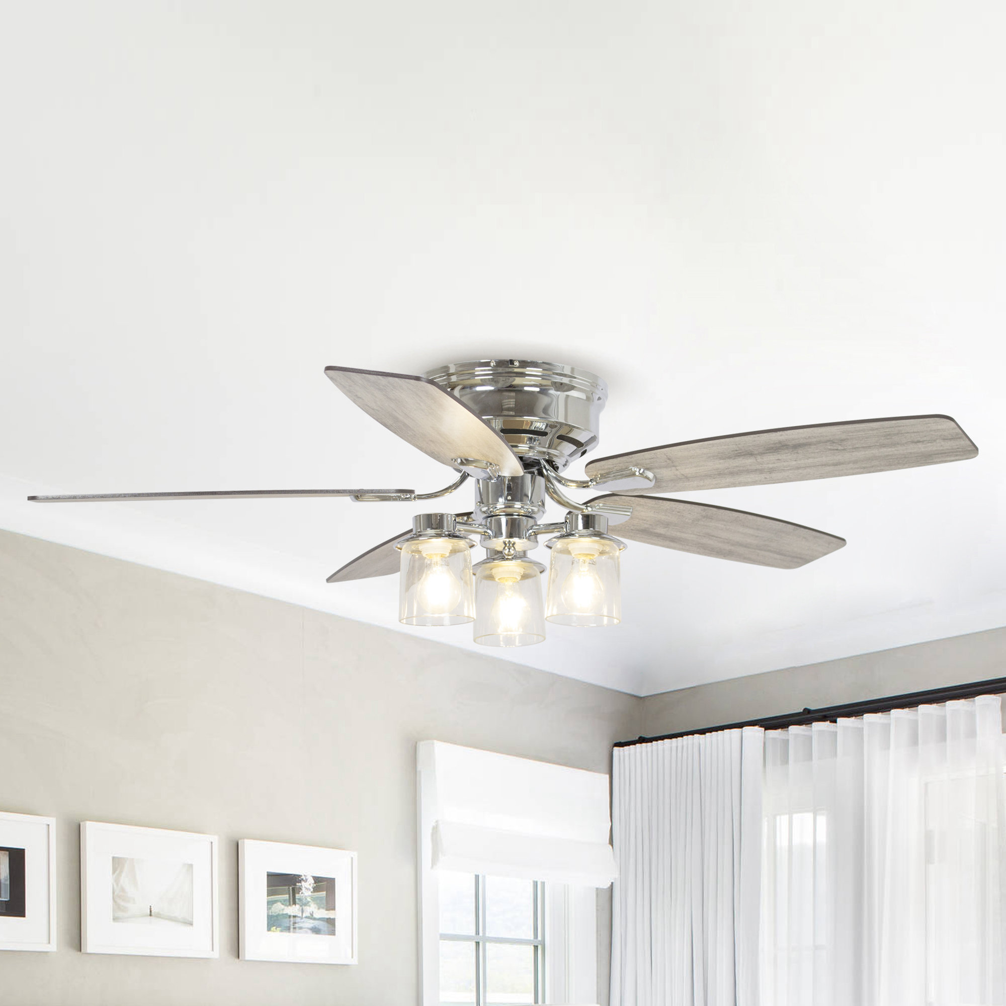 Lark Manor Anfal 52'' Ceiling Fan with Light Kit & Reviews | Wayfair