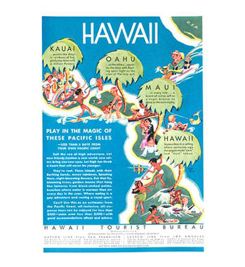 Buyenlarge Hawaii On Canvas by Hawaii' Tourist Bureau Advertisements ...