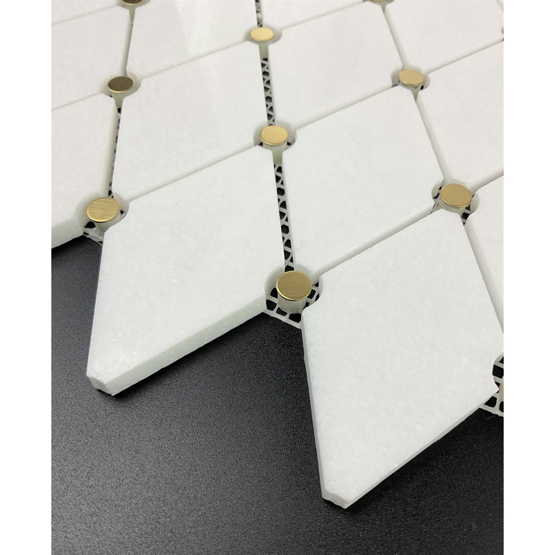 ES Stone Thassos Marble Mosaic Wall Tile & Reviews | Perigold