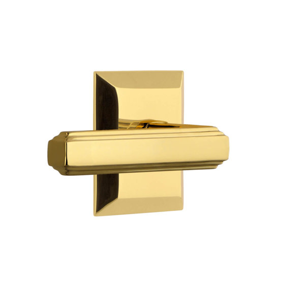 Grandeur Fifth Avenue Door Lever with Square Rosette - Wayfair Canada