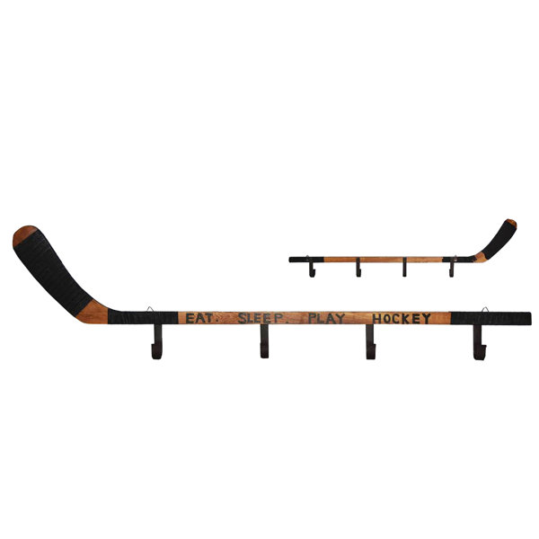 Millwood Pines Allentown Hockey Stick Wall Mounted Coat Rack & Reviews ...
