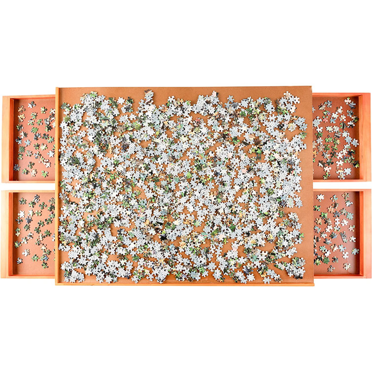 SereneLife Wooden Jigsaw Puzzle Board | Wayfair