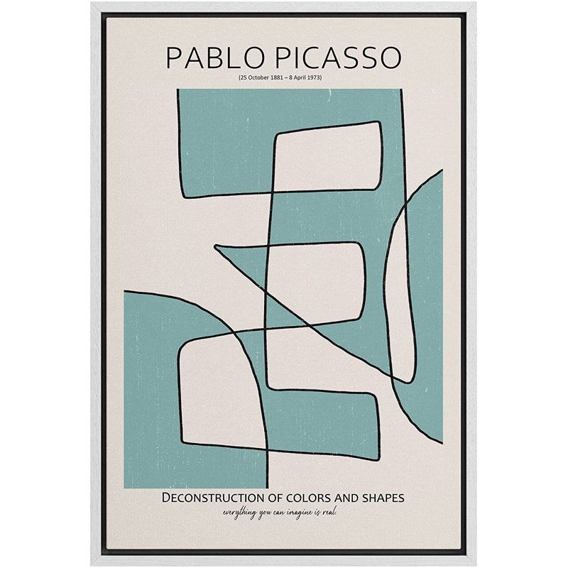 SIGNLEADER Abstract Shapes Illustrations Framed On Canvas by Pablo ...