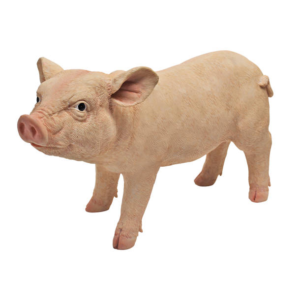 Gracie Oaks Jesmarie Farm Pig Figurine | Wayfair