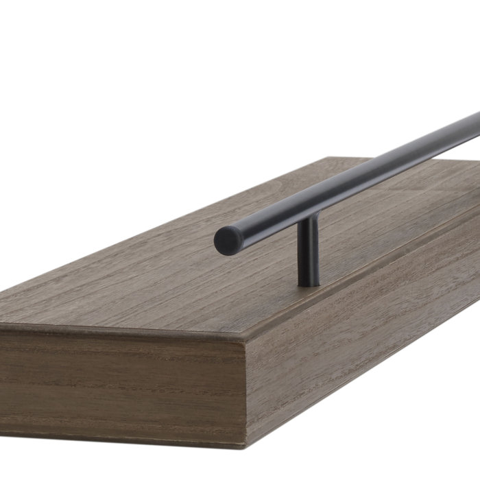 Melannco METAL RAILNG MDF SHELF & Reviews | Wayfair