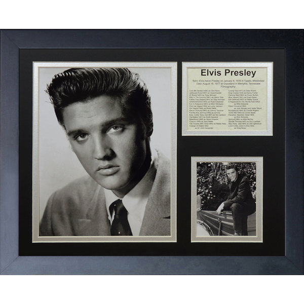 Legends Never Die Elvis Presley Picture Frame Memorabilia & Reviews ...