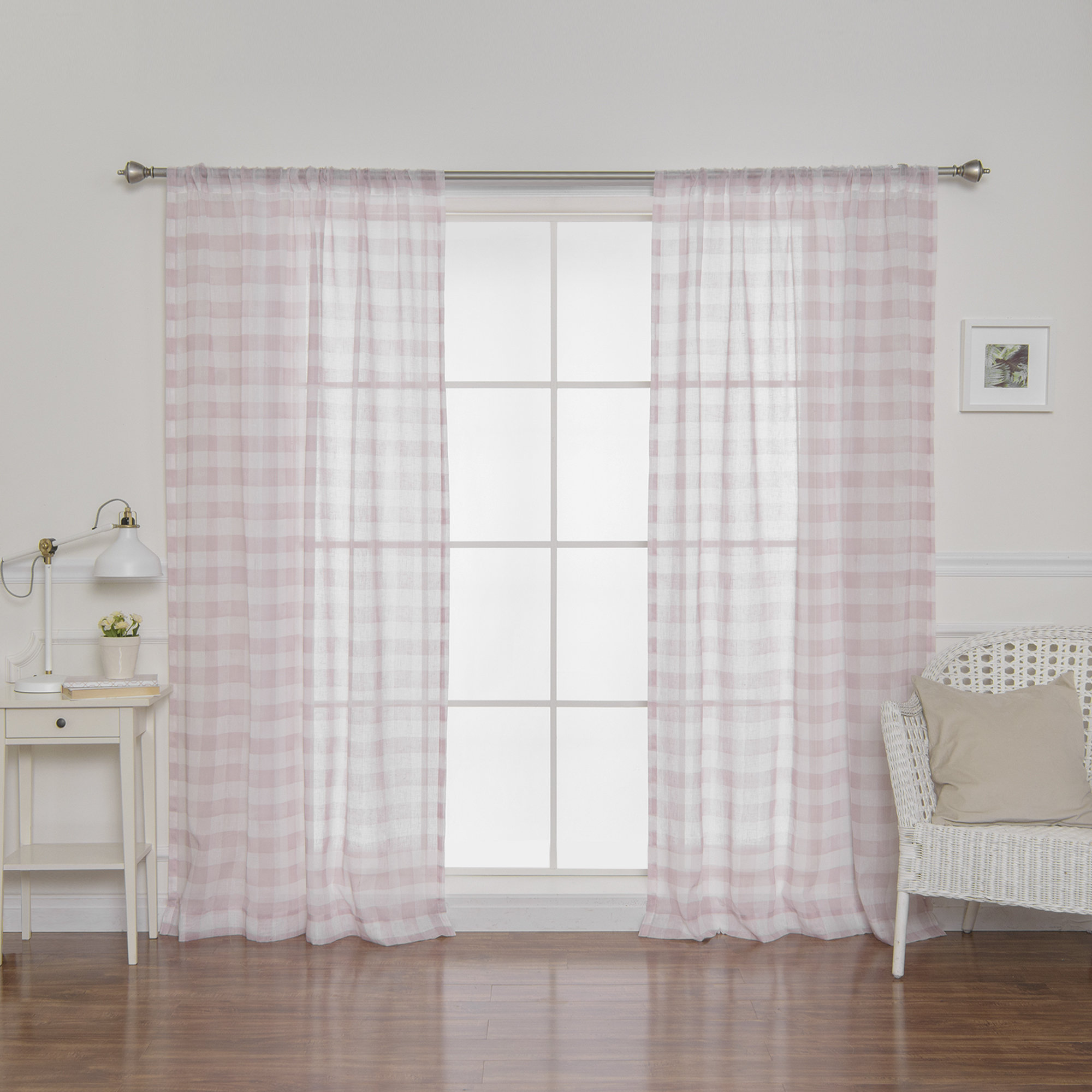 Gracie Oaks Wacker Polyester Sheer Curtain Pair & Reviews | Wayfair