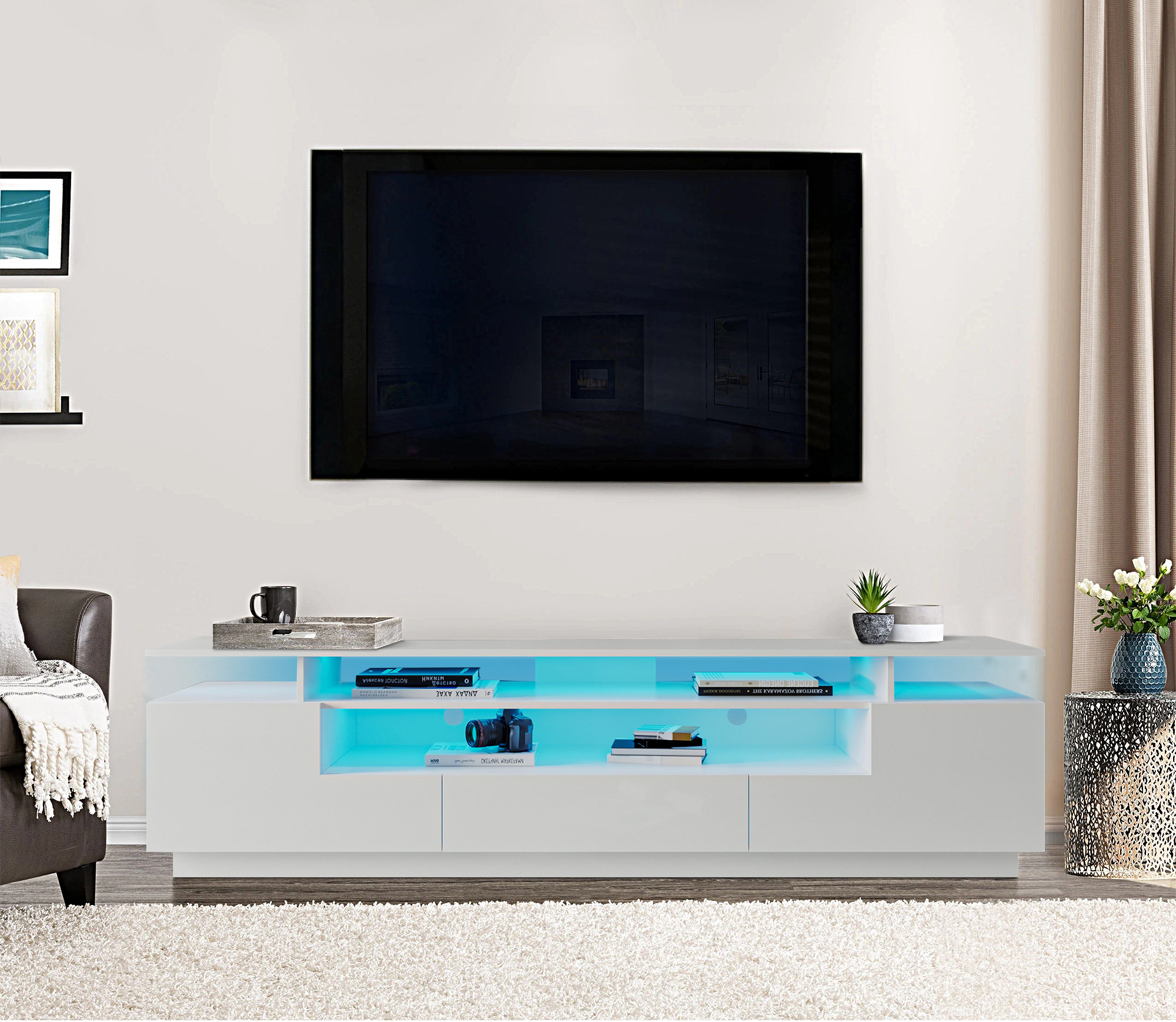 Wrought Studio Chiani TV Stand for TVs up to 78" | Wayfair
