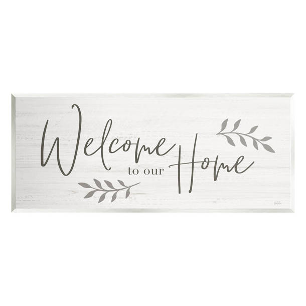 Ebern Designs Aleily Elegant Welcome Sign | Wayfair