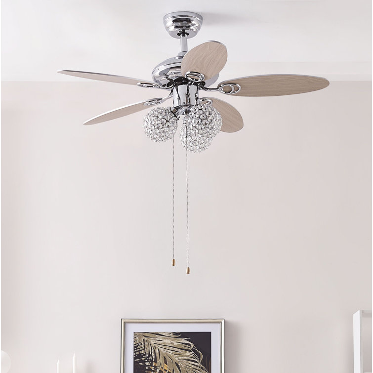 Latitude Run 104cm Thack 5 Blade Ceiling Fan | Wayfair.co.uk