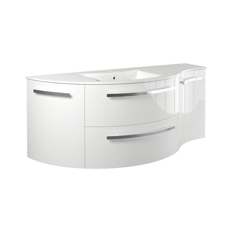 LaToscana 52'' Wall Mounted Single Bathroom Vanity with Tekorlux Vanity ...