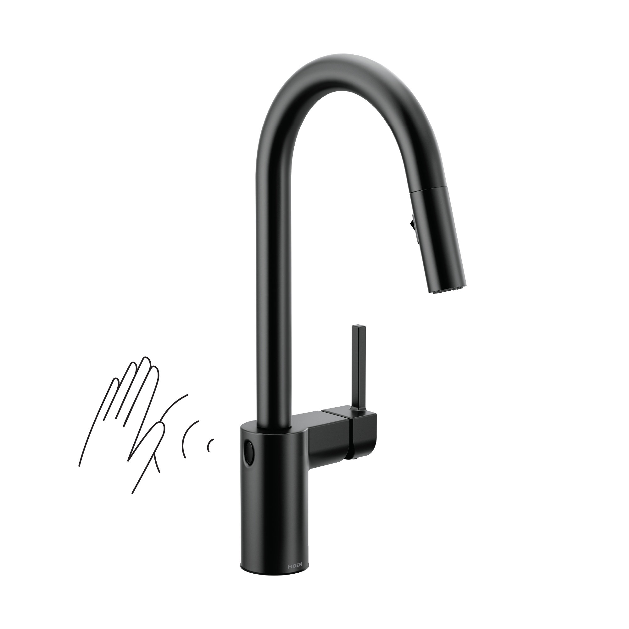Moen Align MotionSense Wave Single Handle Pulldown Kitchen Faucet with ...