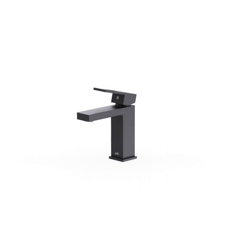 KIBI USA Cubic Single Hole Bathroom Faucet with Optional Drain Assembly ...