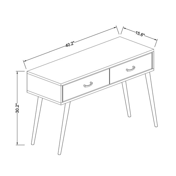 George Oliver 40.2'' Desk & Reviews | Wayfair