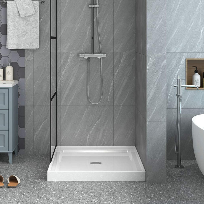 ESHOO 35.5" W x 35.5" D Shower Base | Wayfair