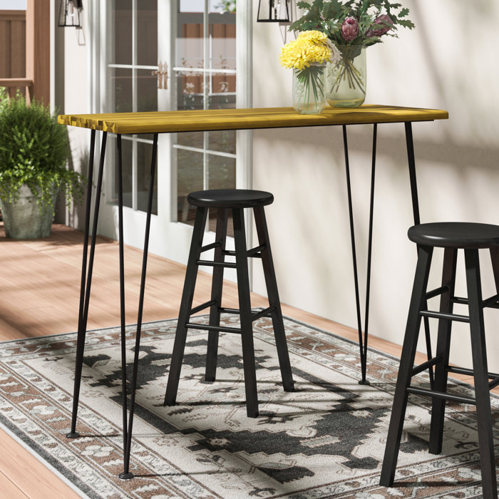 Union Rustic Loya Outdoor Bar Table & Reviews | Wayfair