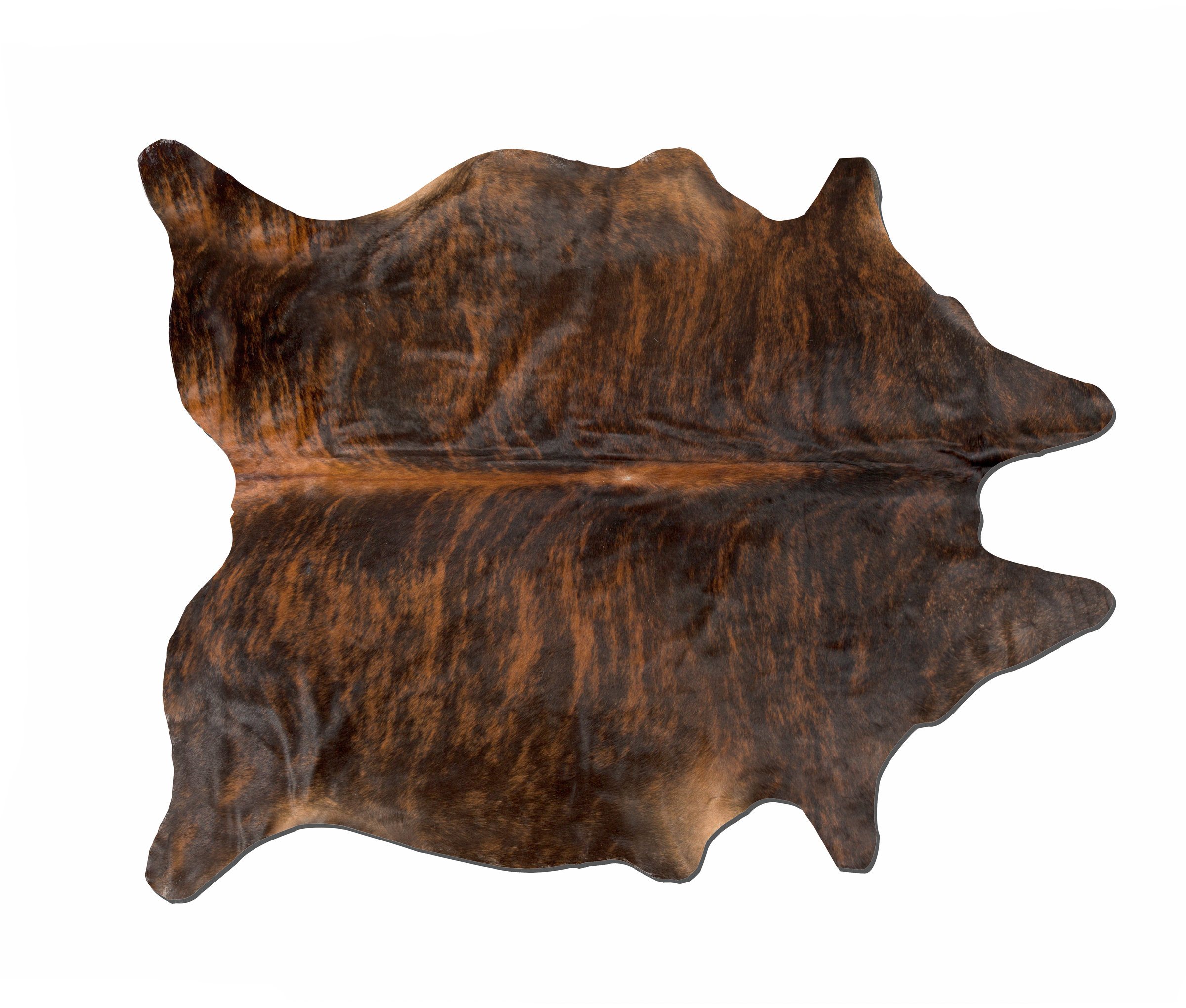 Union Rustic Chesson Handmade Cowhide Dark Brindle Rug & Reviews | Wayfair