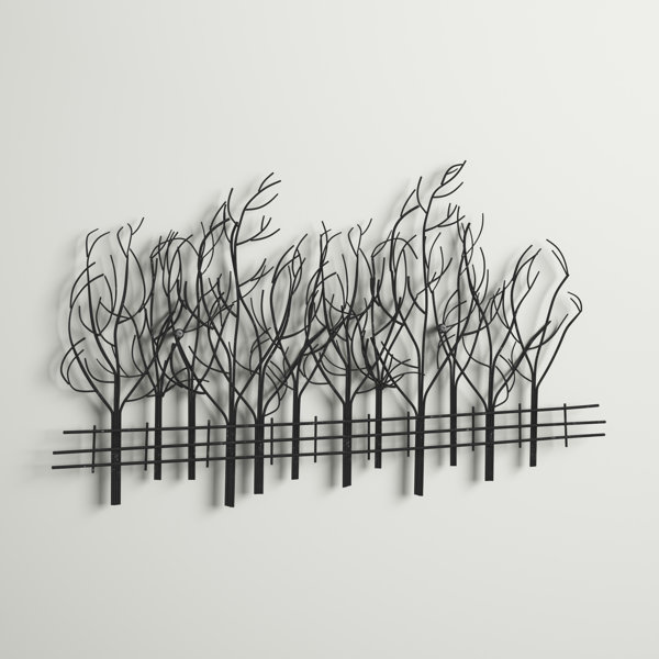 Andover Mills™ Metal Field of Twelve Trees Wall Decor & Reviews | Wayfair
