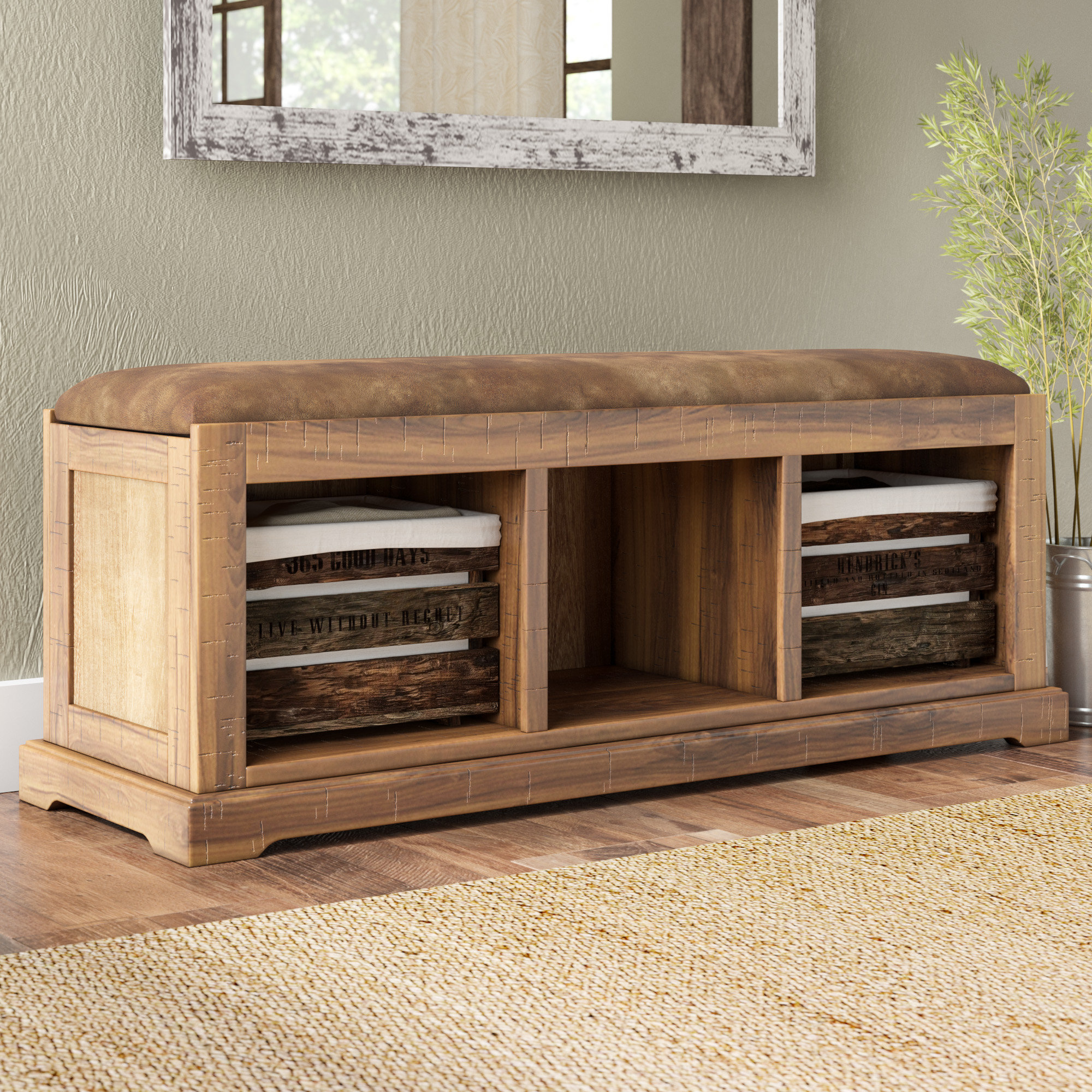 Loon Peak® Donovan Storage Bench & Reviews | Wayfair