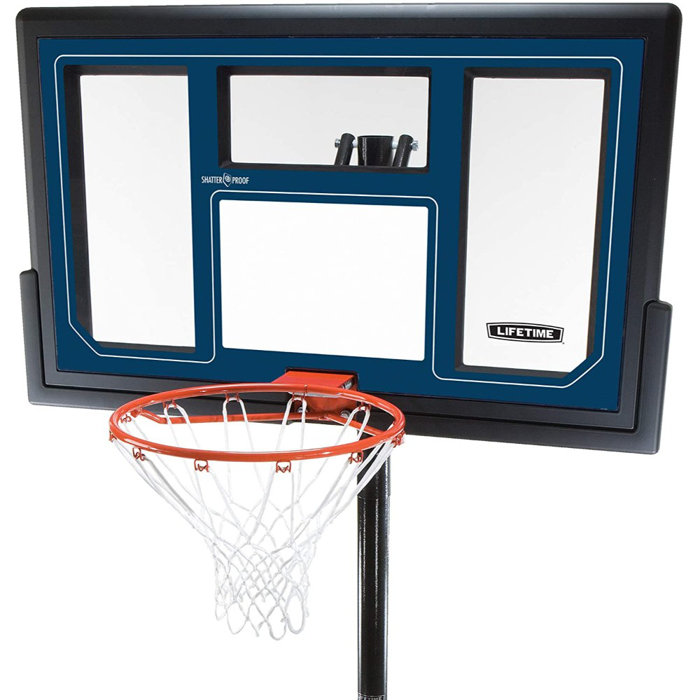 Lifetime Height Adjustable Portable Basketball Hoop (50" Polycarbonate ...