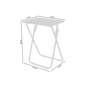 Latitude Run® Georgieann Folding Tray Table Set & Reviews | Wayfair