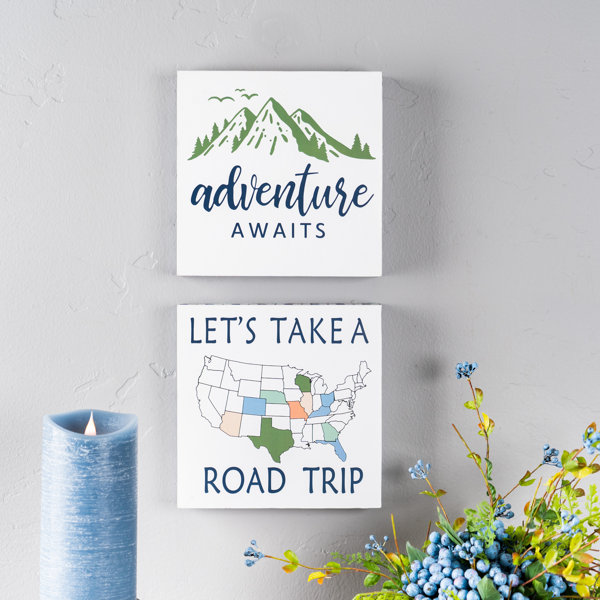 Trinx 4 Piece Adventure Road Trip Wall Décor Set | Wayfair