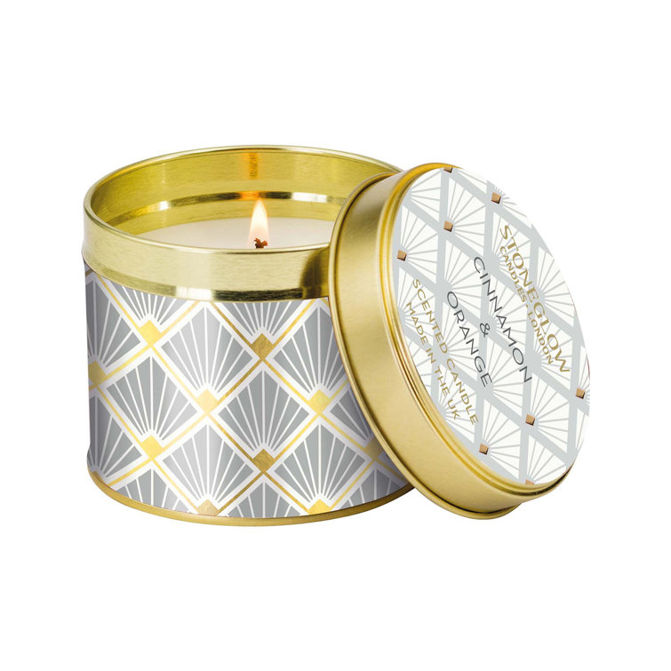Stoneglow Candles Seasonal Collection - Cinnamon & Orange - Candle Tin ...