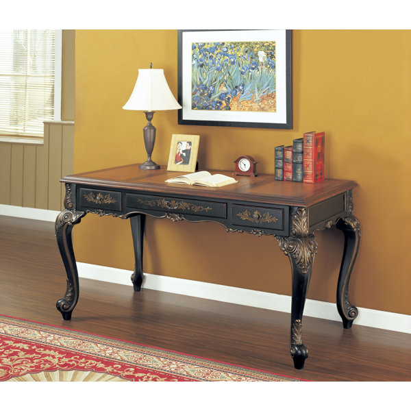 Powell Masterpiece Antique Black Writing Desk - Wayfair Canada