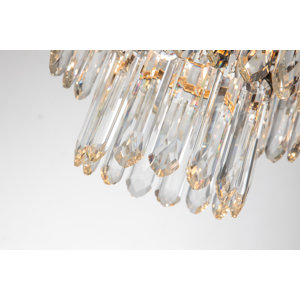 House of Hampton® Bliss Tiered Unique 6-LightGlam Interior Chandelier ...