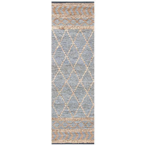 Sand & Stable Phippsburg Handmade Flatweave Natural/Blue Rug & Reviews ...