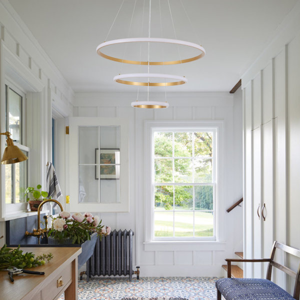 Wrought Studio Dado 3 - Light LED Tiered Chandelier | Wayfair