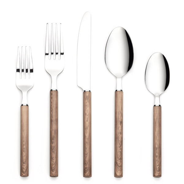Wooden-handle-silverware | Wayfair
