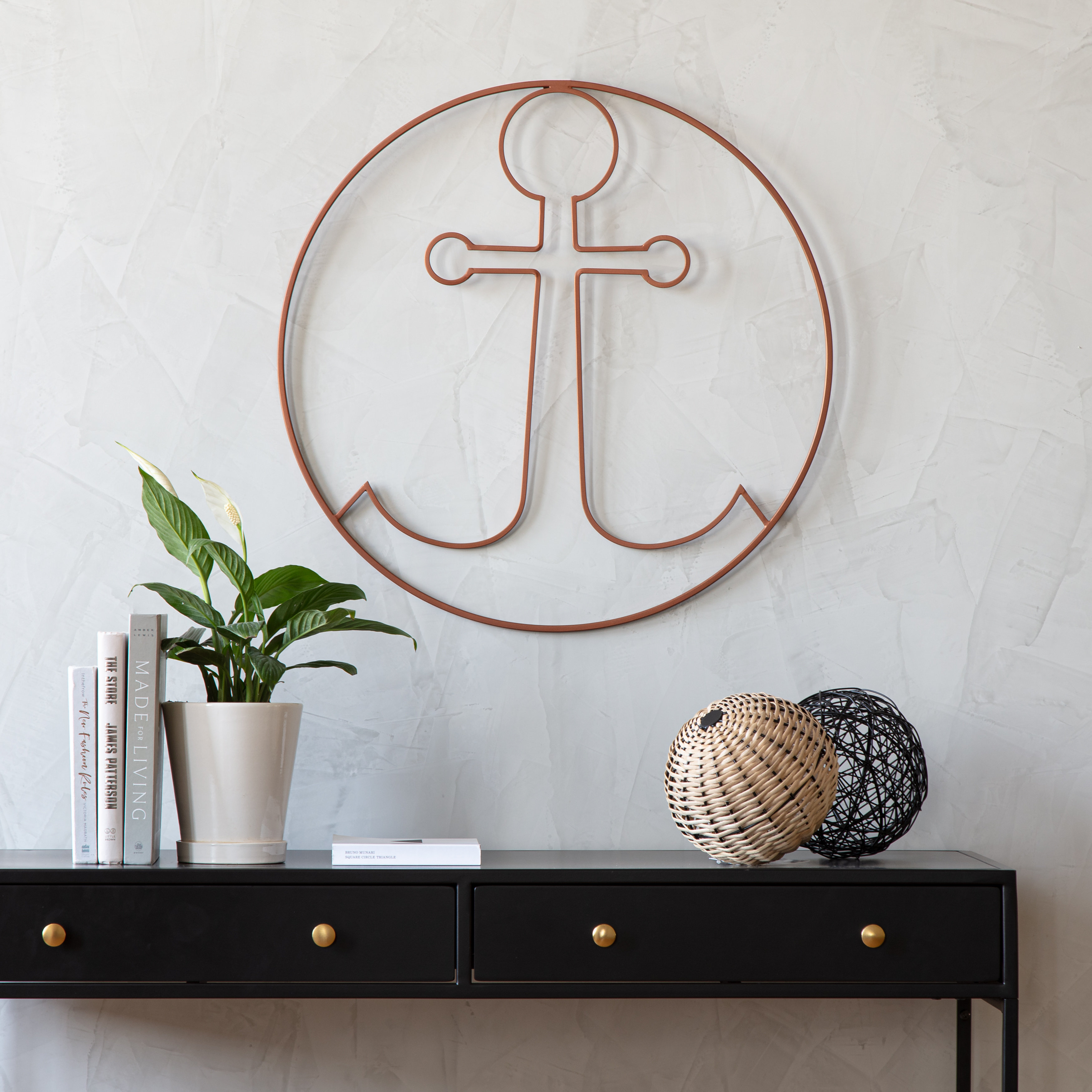 Saffron Fabs Round Anchor Wall Décor | Wayfair