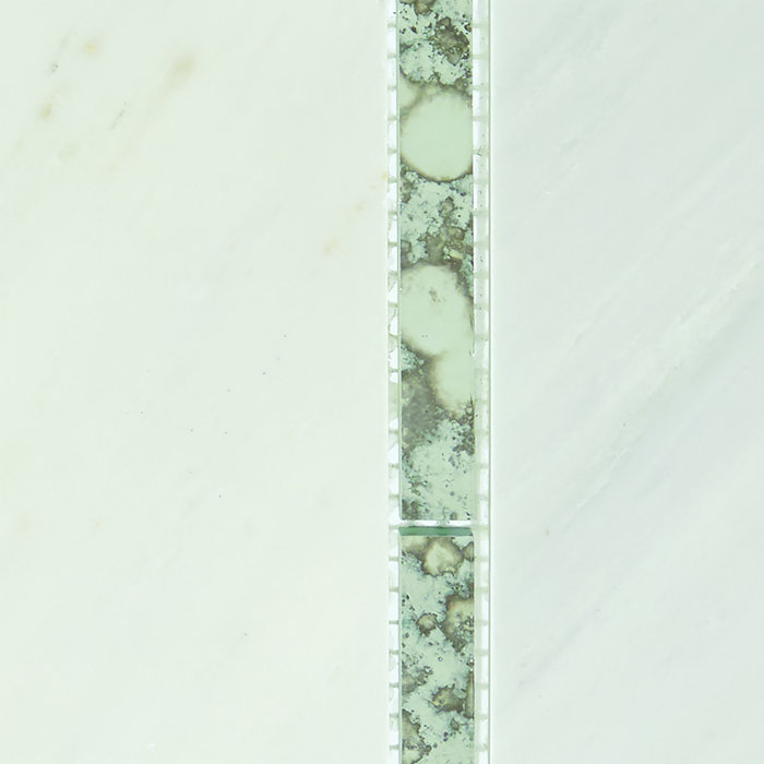 Daltile Lavaliere First Snow Natural Stone Mosaic Wall Tile | Wayfair