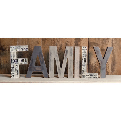 Gracie Oaks Brazel Family Letter Block & Reviews | Wayfair
