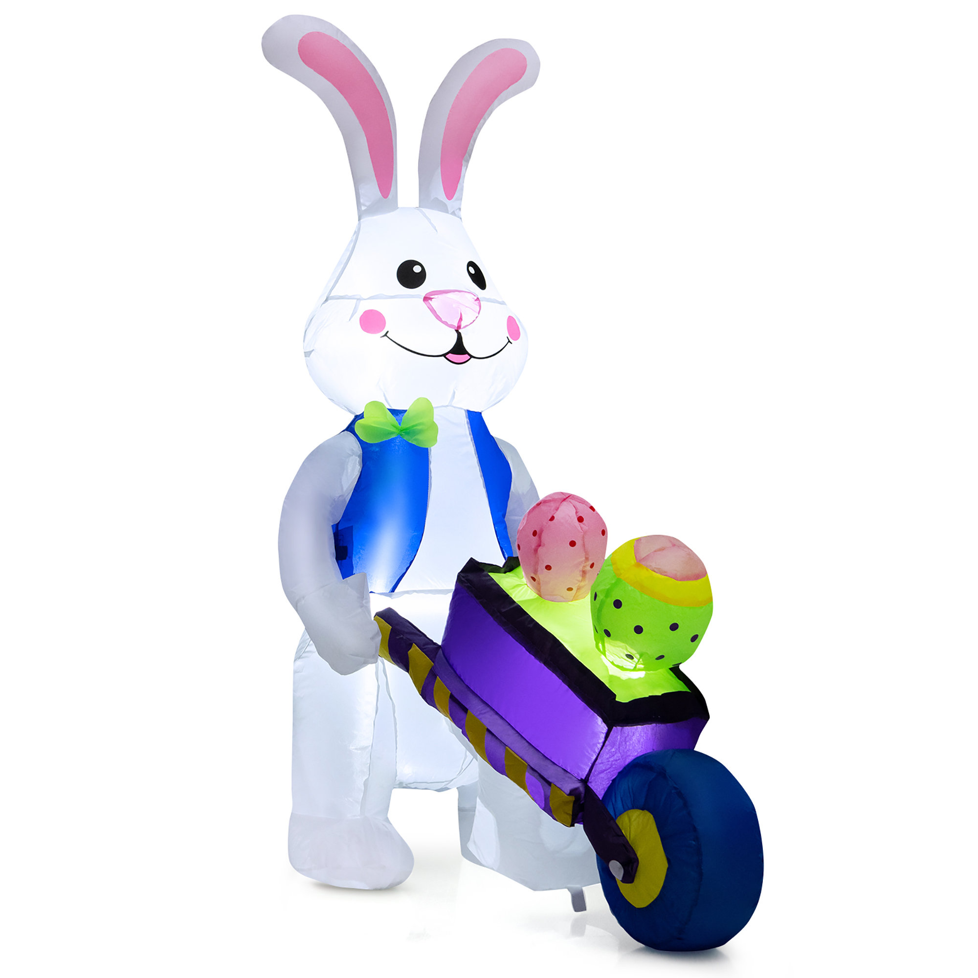 The Holiday Aisle® Easter Bunny with Pushing Cart Holiday Rabbit ...