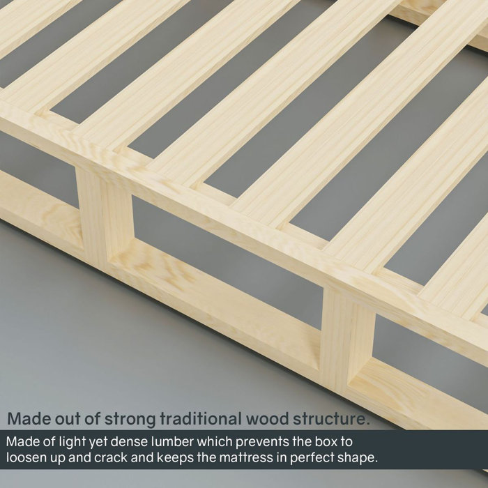Alwyn Home Tatum Wood Box Spring & Reviews | Wayfair