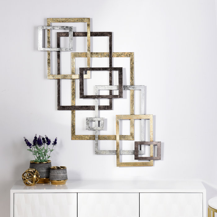 Willa Arlo Interiors Square Metal Wall Décor & Reviews | Wayfair