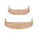 Joss & Main Haden Half Moon 2 Piece Floating Shelf Set | Wayfair