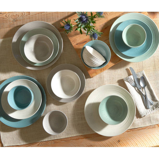 Baum Stoneware Dinnerware Set - Service for 4 & Reviews | Wayfair