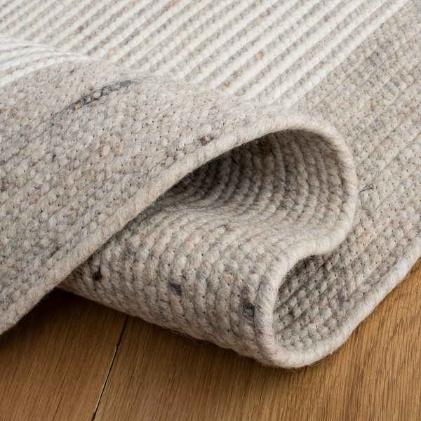 Birch Lane™ Aria Handmade Flatweave Beige/Ivory Rug & Reviews | Wayfair