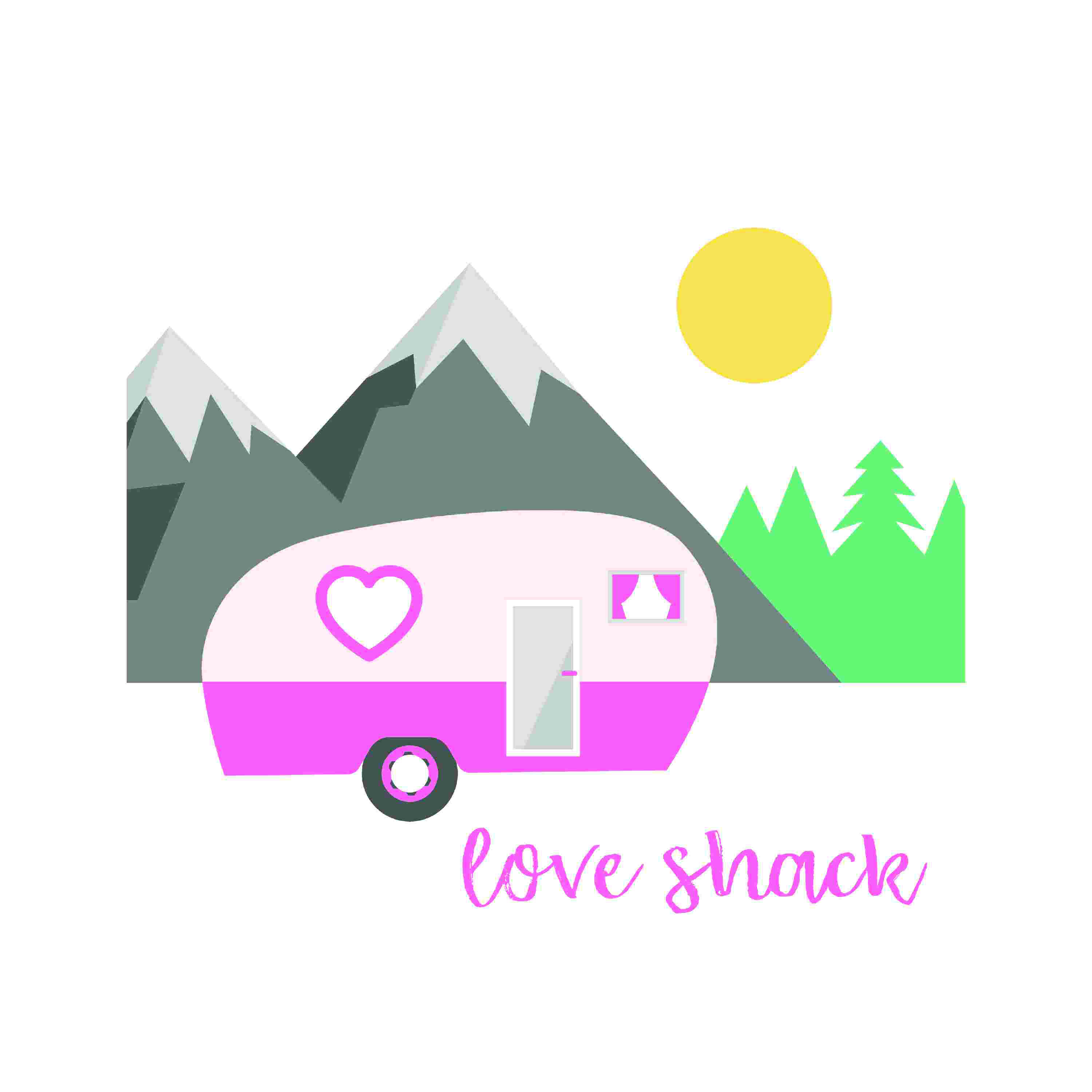 Trinx Love Shack Camper - Wrapped Canvas Print | Wayfair