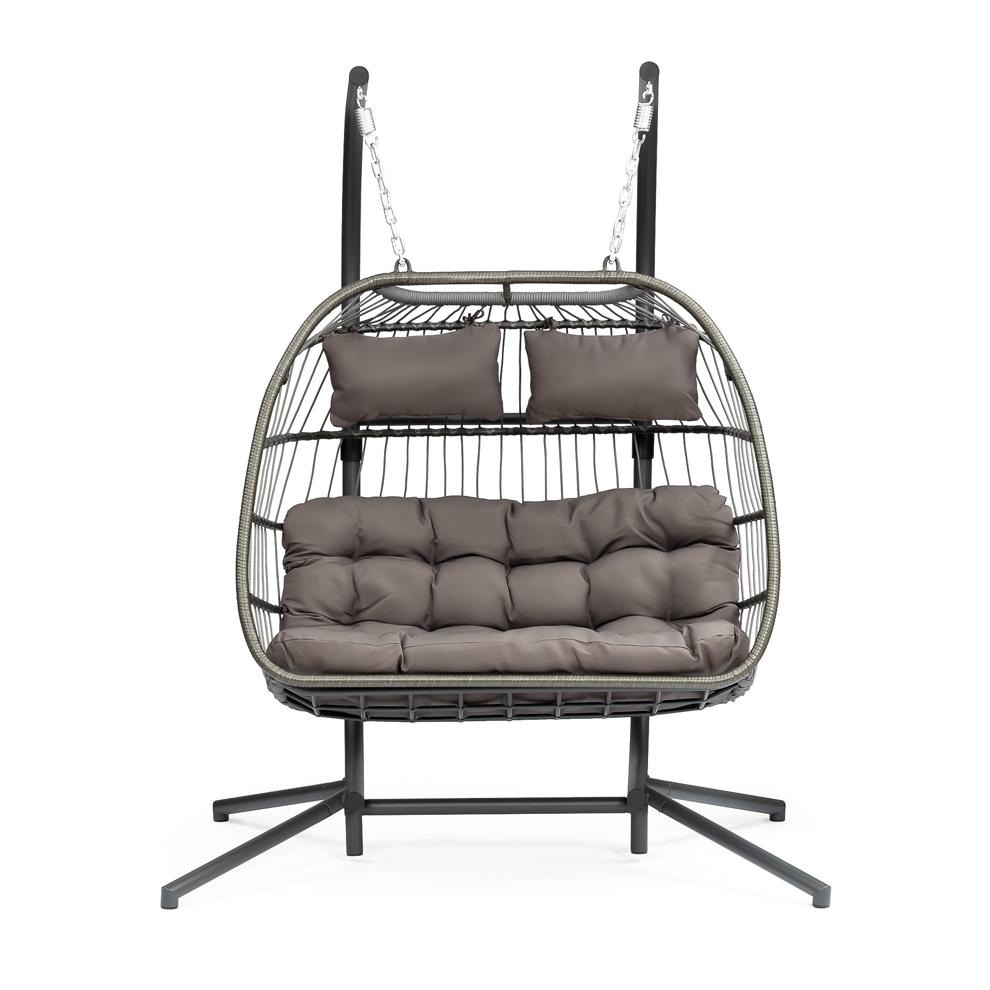 Sandraic Double Swing Chair with Stand | Wayfair
