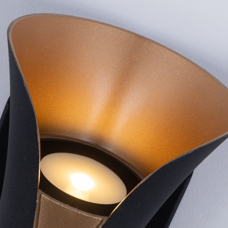 Ivy Bronx Alvisa Outdoor LED Wall Light with Dusk to Dawn 15W 3000K ...