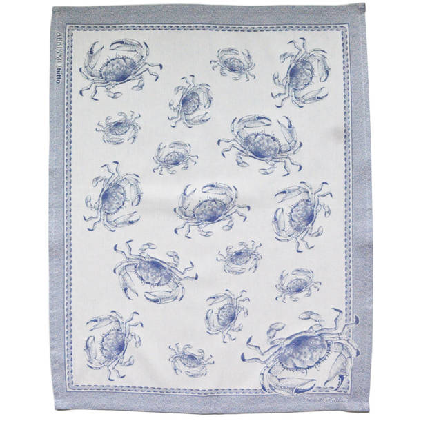 Breakwater Bay Molly Script Crab Dishcloth | Wayfair