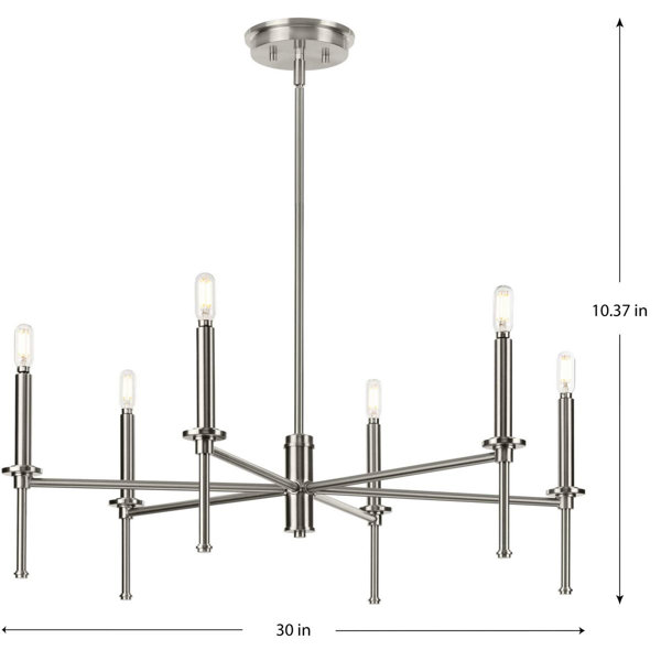 Wade Logan® Towles 6 - Light Dimmable Classic / Traditional Chandelier ...
