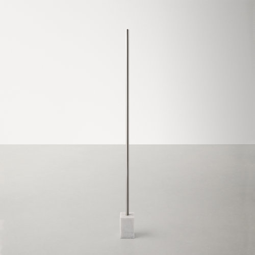 AllModern Ericson 65'' Antique Brass/Brushed Steel LED Column Floor ...